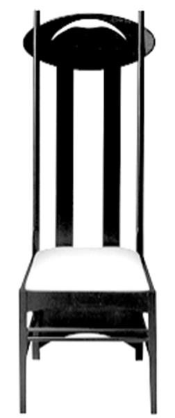 Argyle side chair designed by Charles Rennie Mackintosh